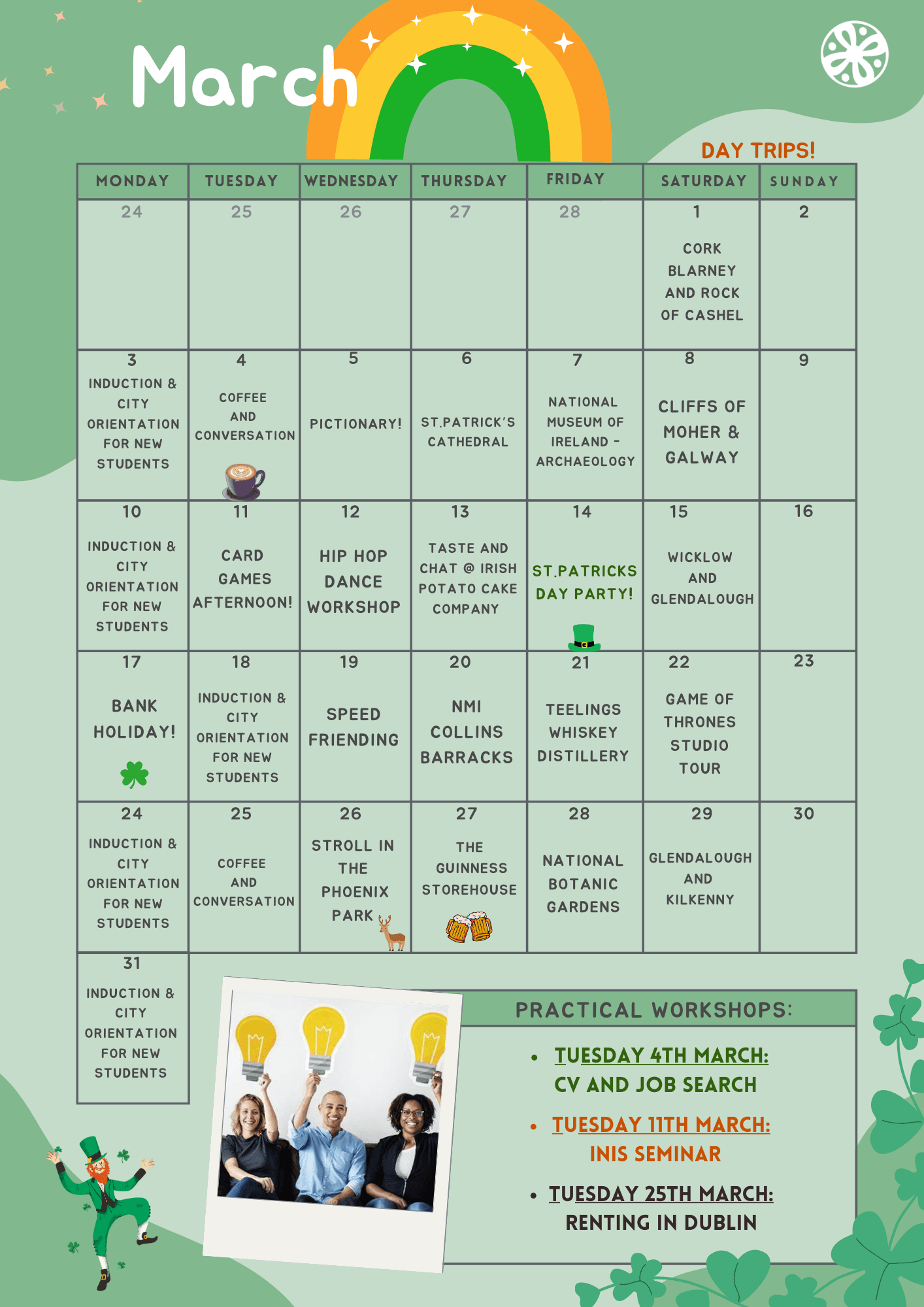 March 2025 Social Programme - Emerald Cultural Institute