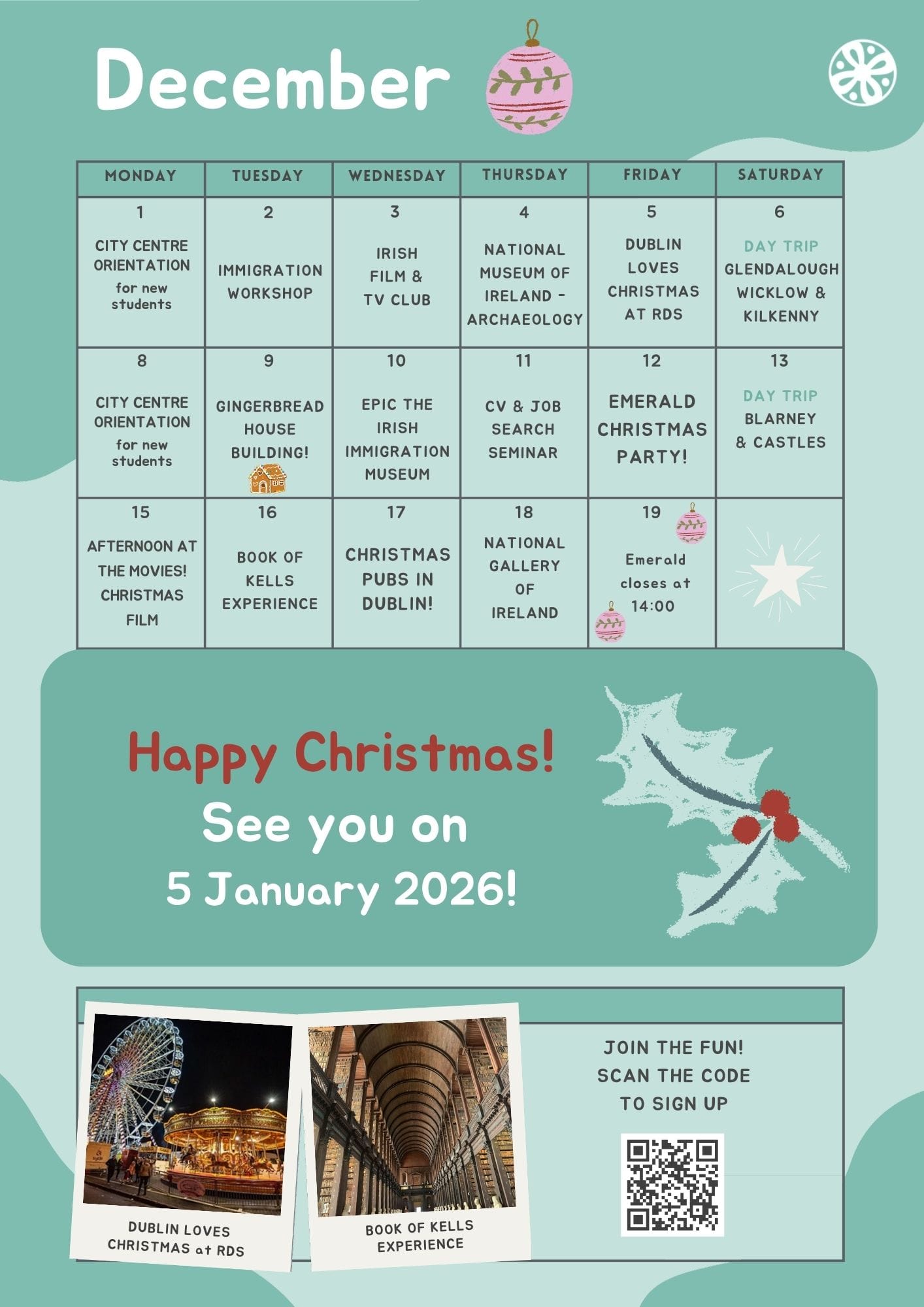 December 2025 Social Programme - Emerald Cultural Institute